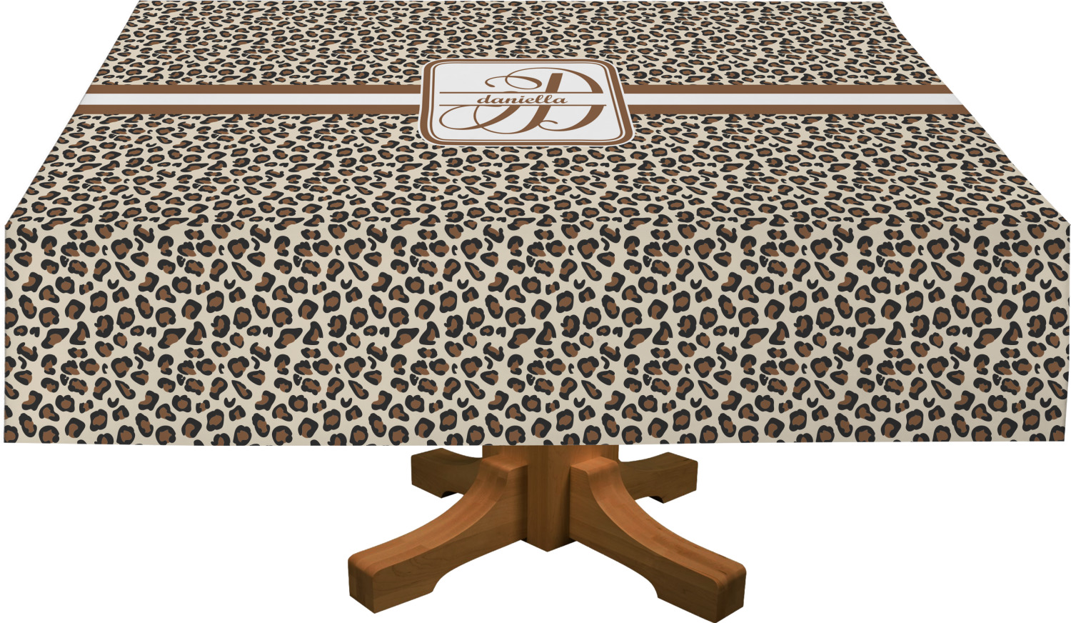 Leopard Print Tablecloth - 58"x58" (Personalized) - YouCustomizeIt
