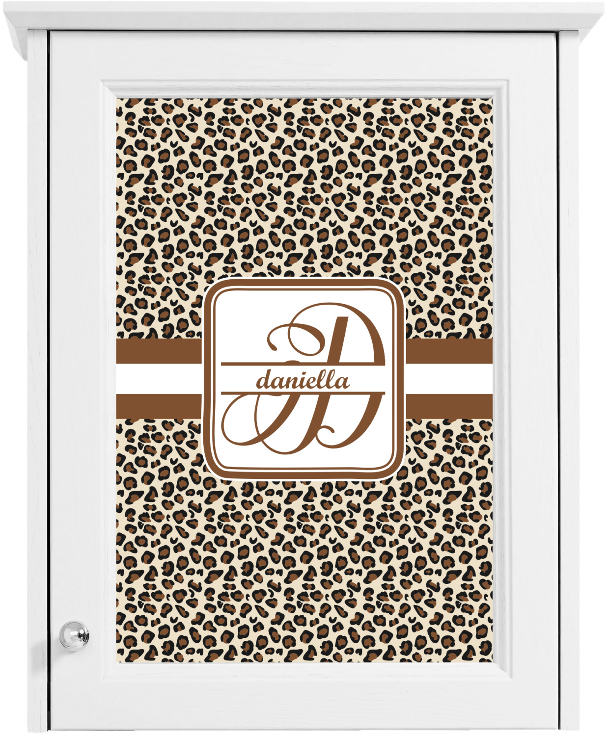 Custom Leopard Print Cabinet Decal - Custom Size (Personalized ...