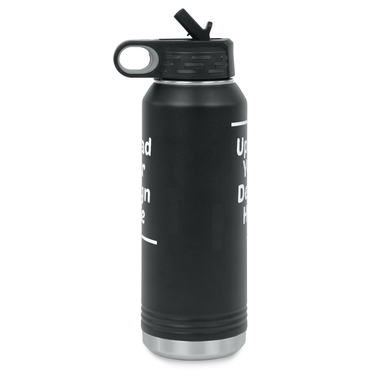 Custom Water Bottles - Laser Engraved - Double-Sided (Upload Your Own ...