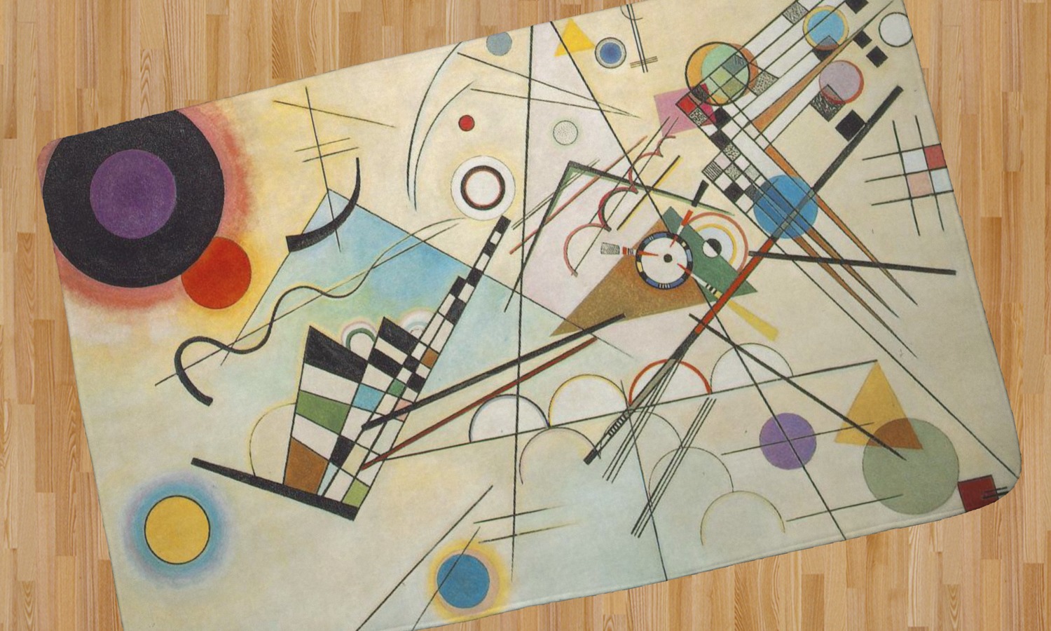 Kandinsky Composition 8 Area Rug - YouCustomizeIt