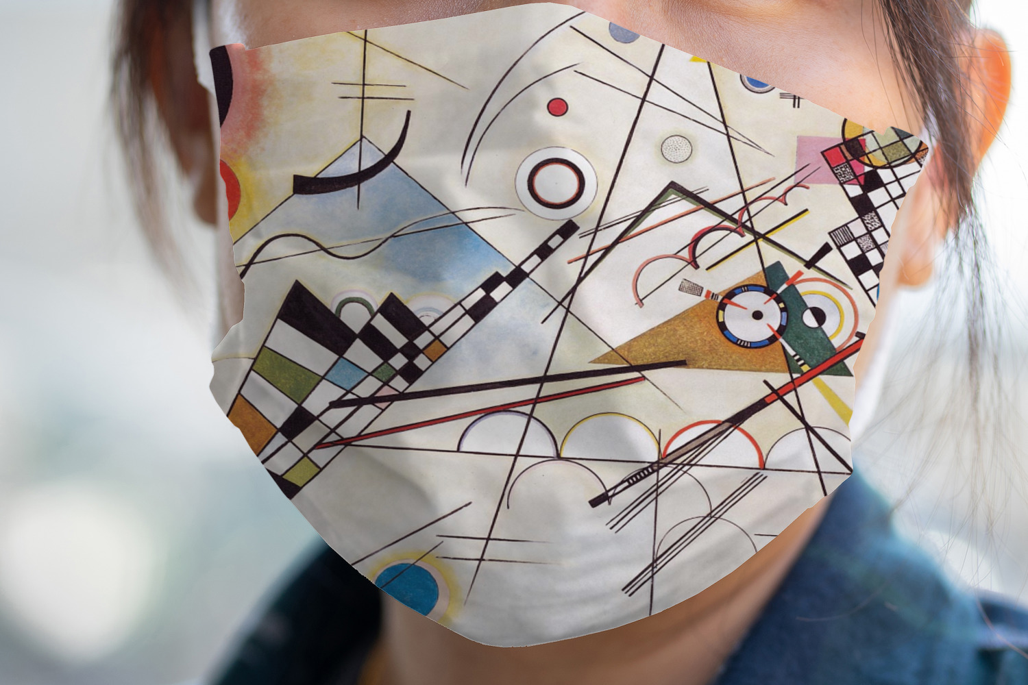 Kandinsky Composition 8 Face Mask Cover - YouCustomizeIt