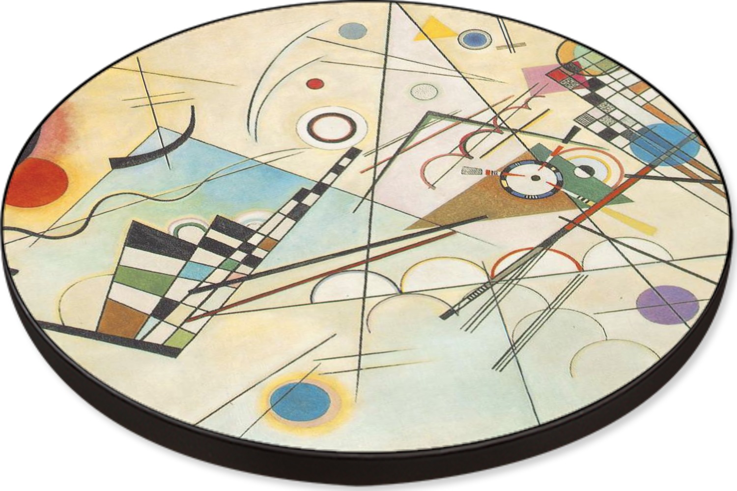 Kandinsky Composition 8 Round Table - 24" - YouCustomizeIt
