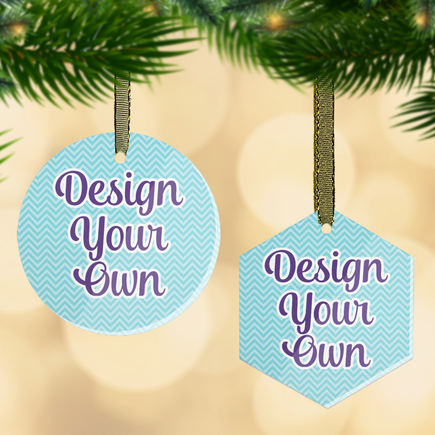 Design Your Own Flat Glass Ornament | YouCustomizeIt
