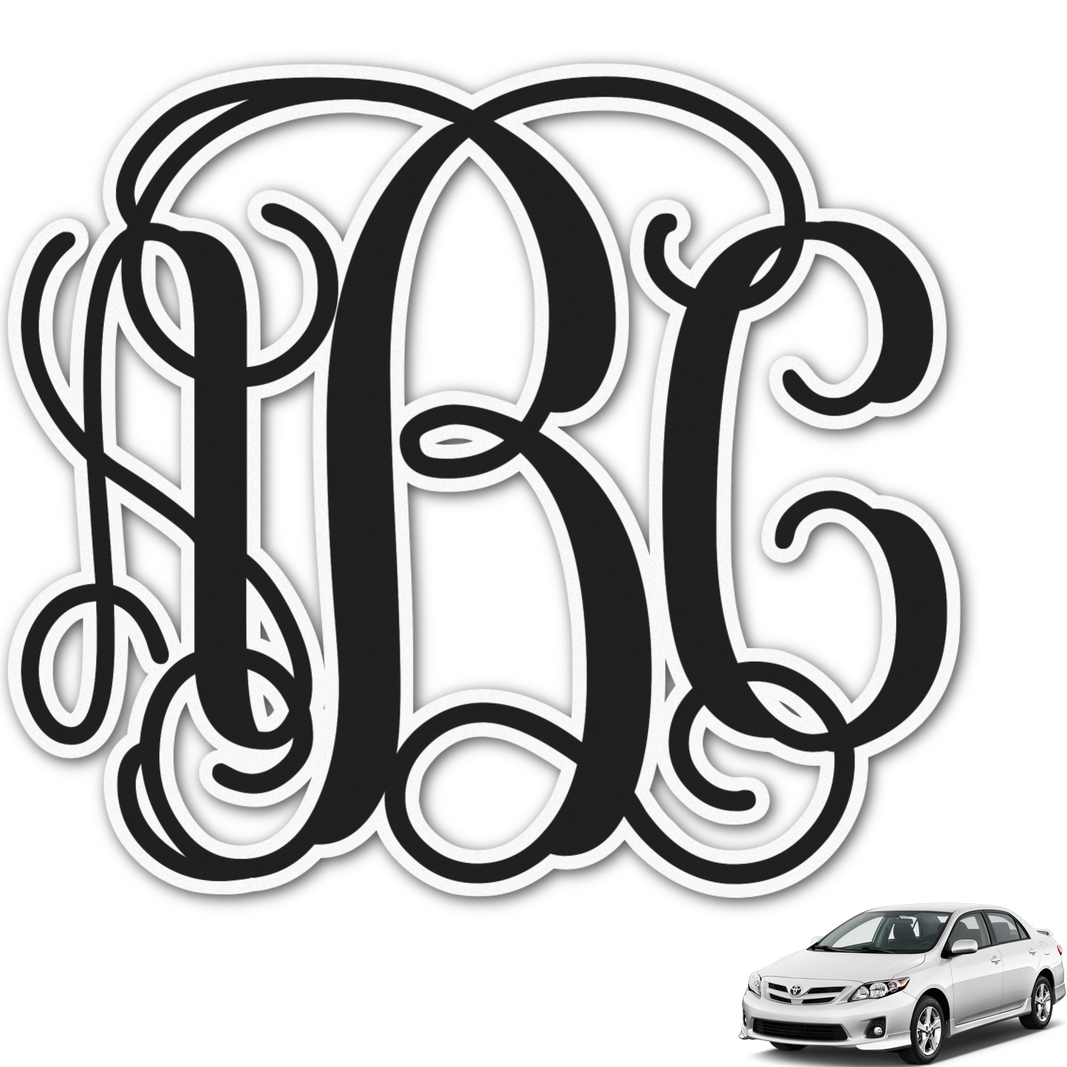 Design Your Own Monogram Car Decal Personalized YouCustomizeIt Design Your Own Monogram Car Decal Personalized YouCustomizeIt