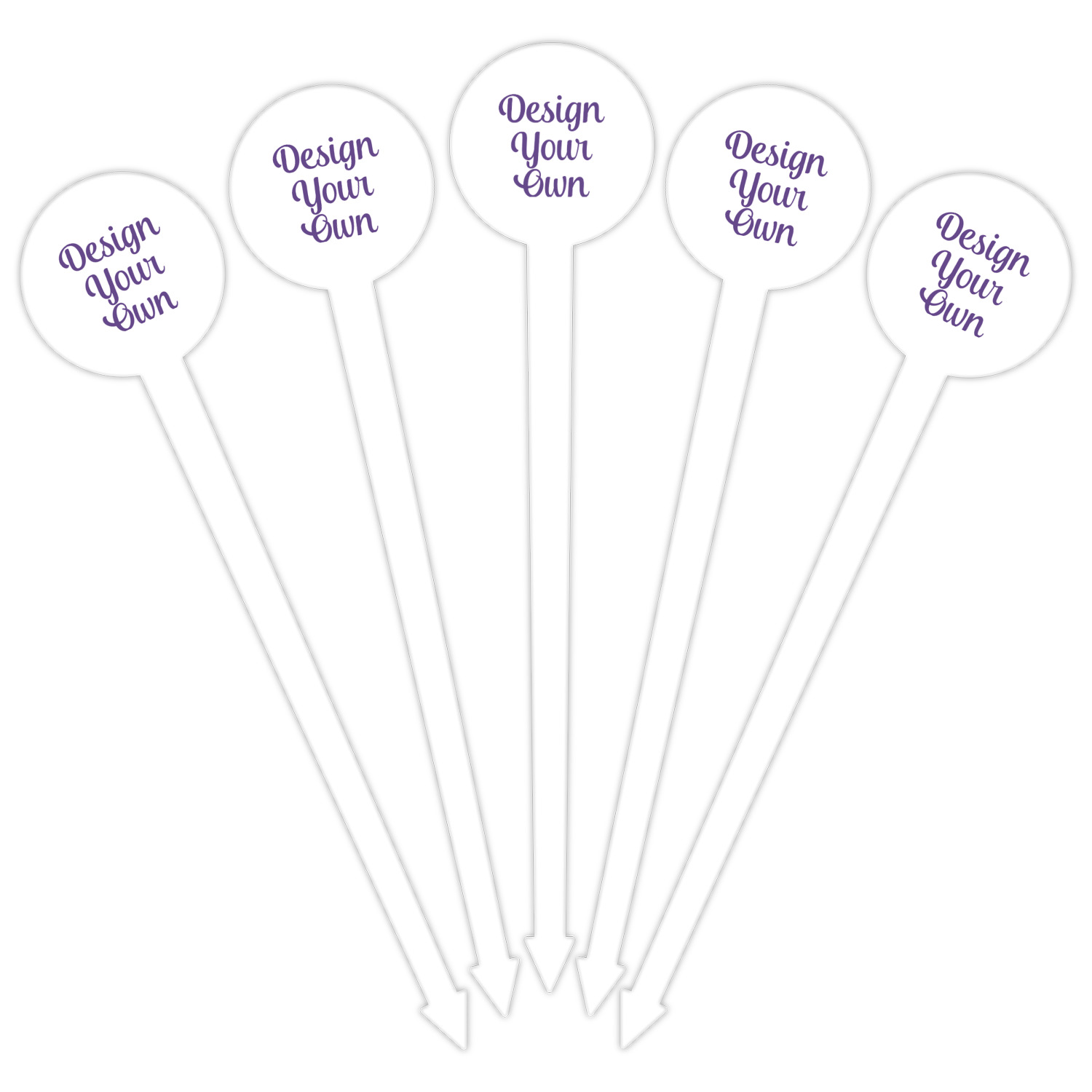 Design Your Own Round Plastic Food Picks | YouCustomizeIt