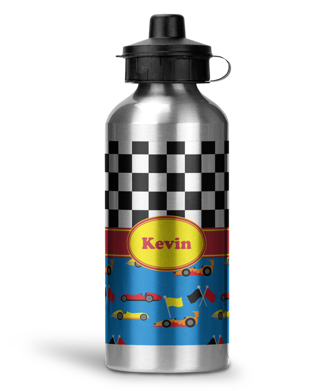 Racing Car Water Bottle - Aluminum - 20 oz (Personalized) - YouCustomizeIt