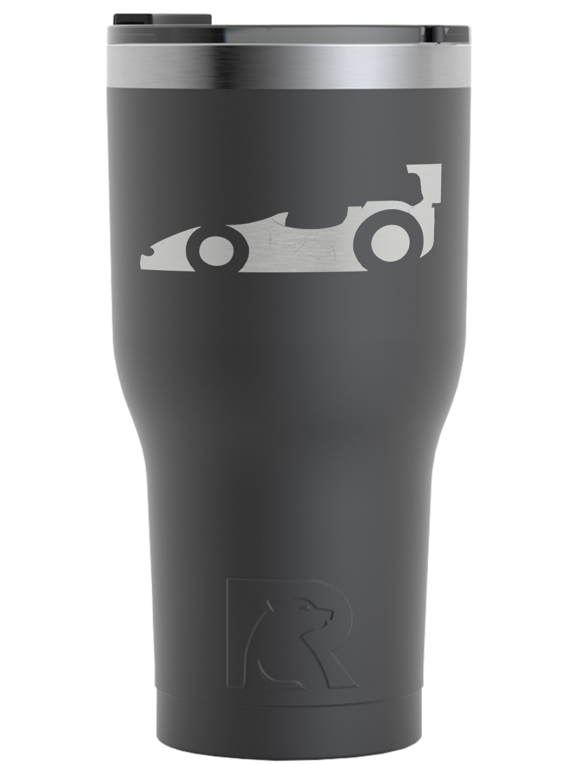 Racing Car RTIC Tumbler - Black - Engraved Front (Personalized ...