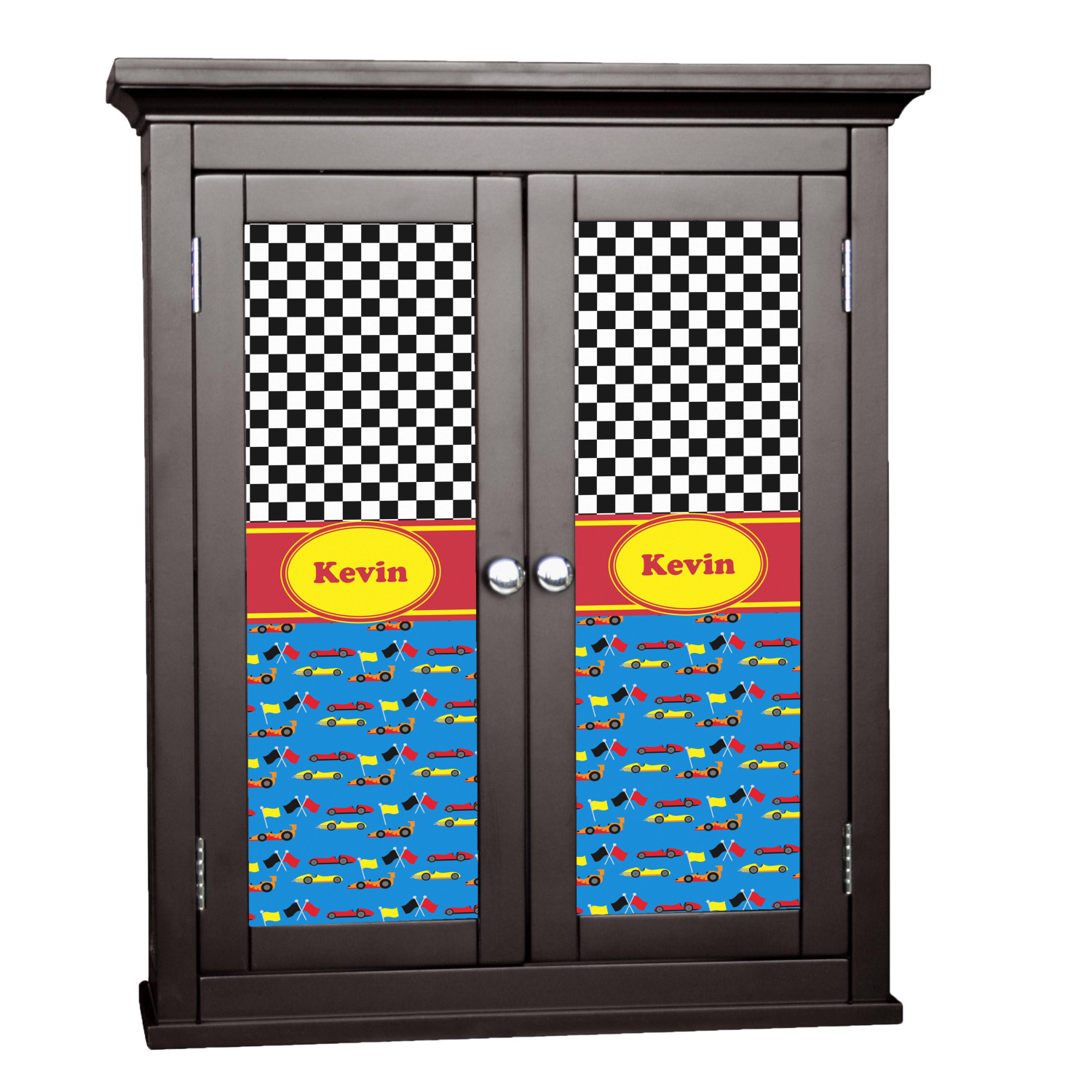 Custom Racing Car Cabinet Decal - Custom Size (Personalized ...