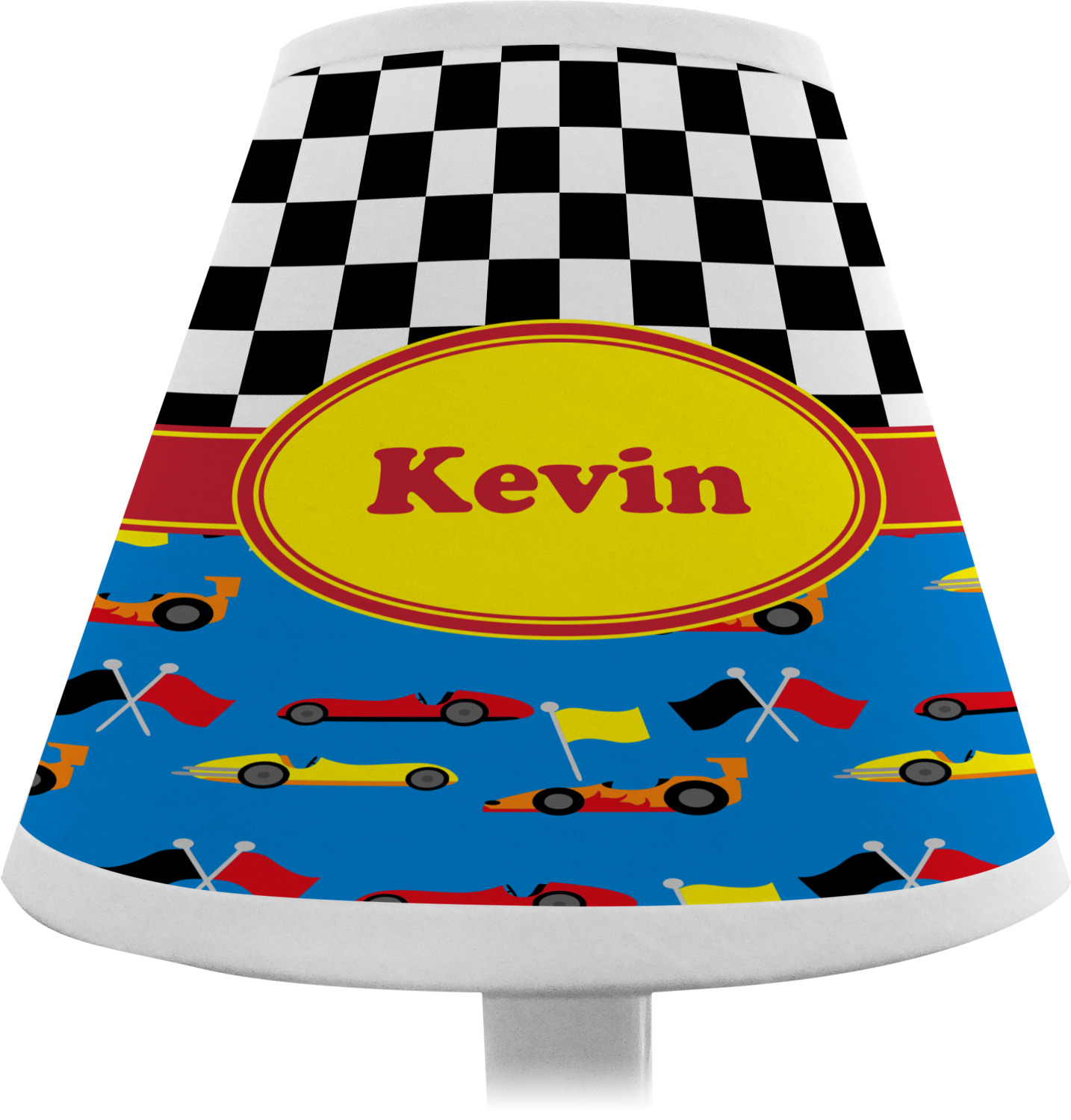 Racing Car Chandelier Lamp Shade (Personalized) - YouCustomizeIt