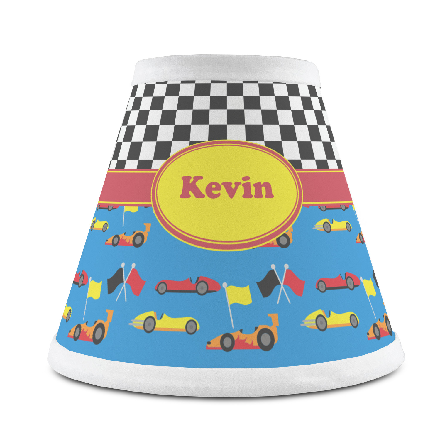 Racing Car Chandelier Lamp Shade (Personalized) - YouCustomizeIt