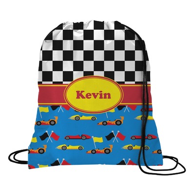 Custom Racing Car Drawstring Backpack (Personalized) | YouCustomizeIt