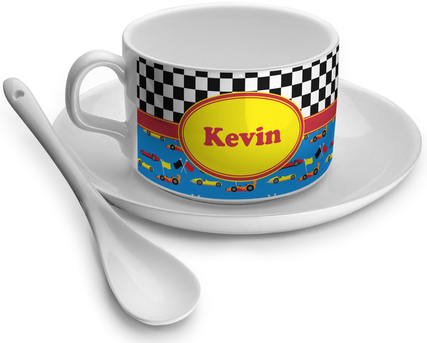 Racing Car Tea Cup - Single (Personalized) - YouCustomizeIt