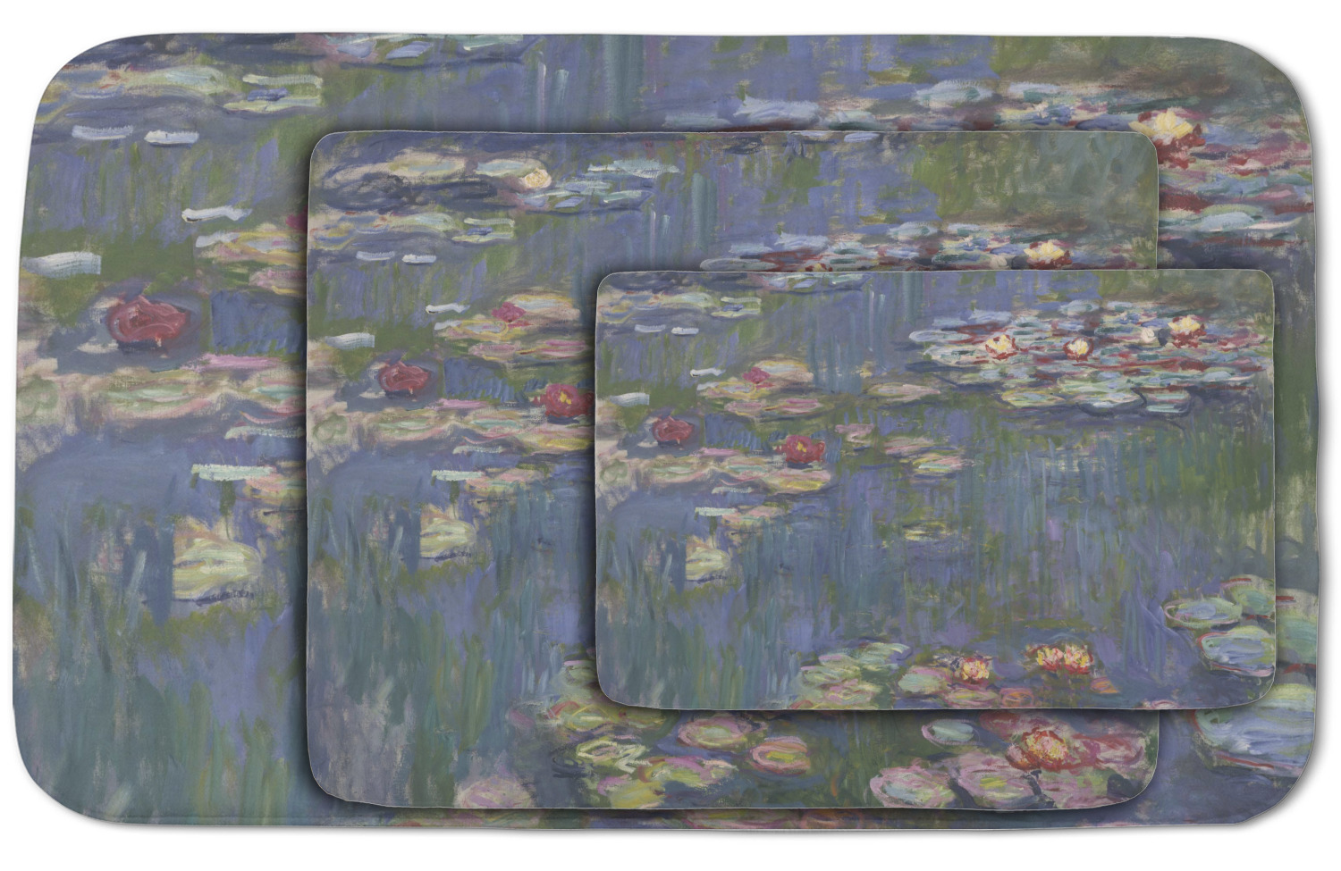 Water Lilies by Claude Monet Area Rug - YouCustomizeIt