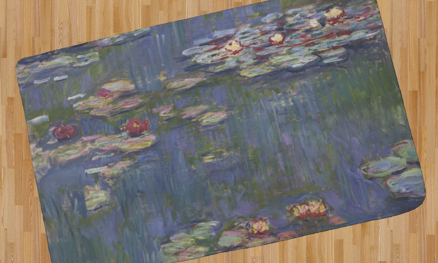 Water Lilies by Claude Monet Area Rug - YouCustomizeIt