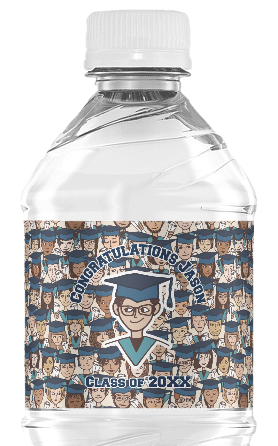 Custom Graduating Students Water Bottle Labels - Custom Sized ...
