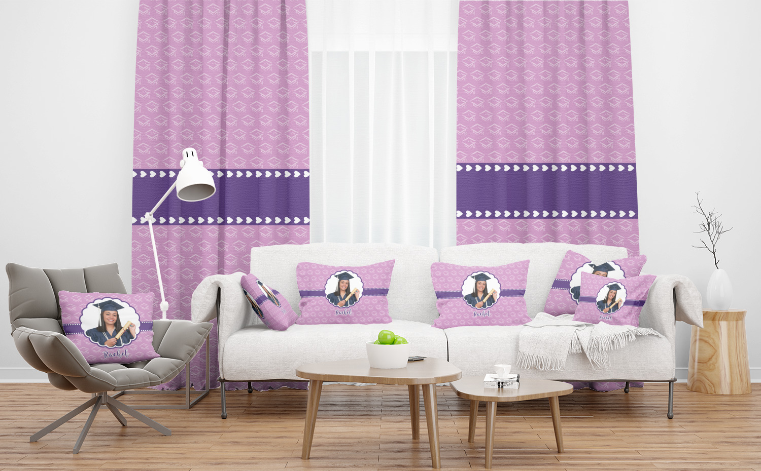 Custom Graduation Curtain - 50"x84" Panel | YouCustomizeIt