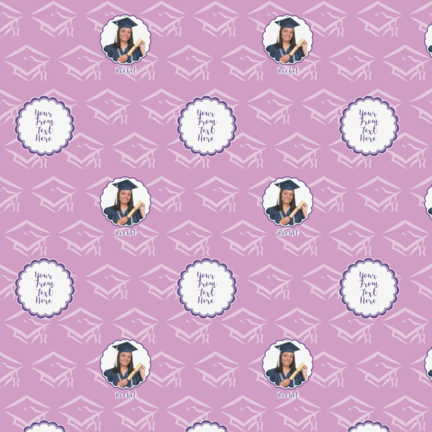 Graduation Wrapping Paper Roll - Small (Personalized) - YouCustomizeIt
