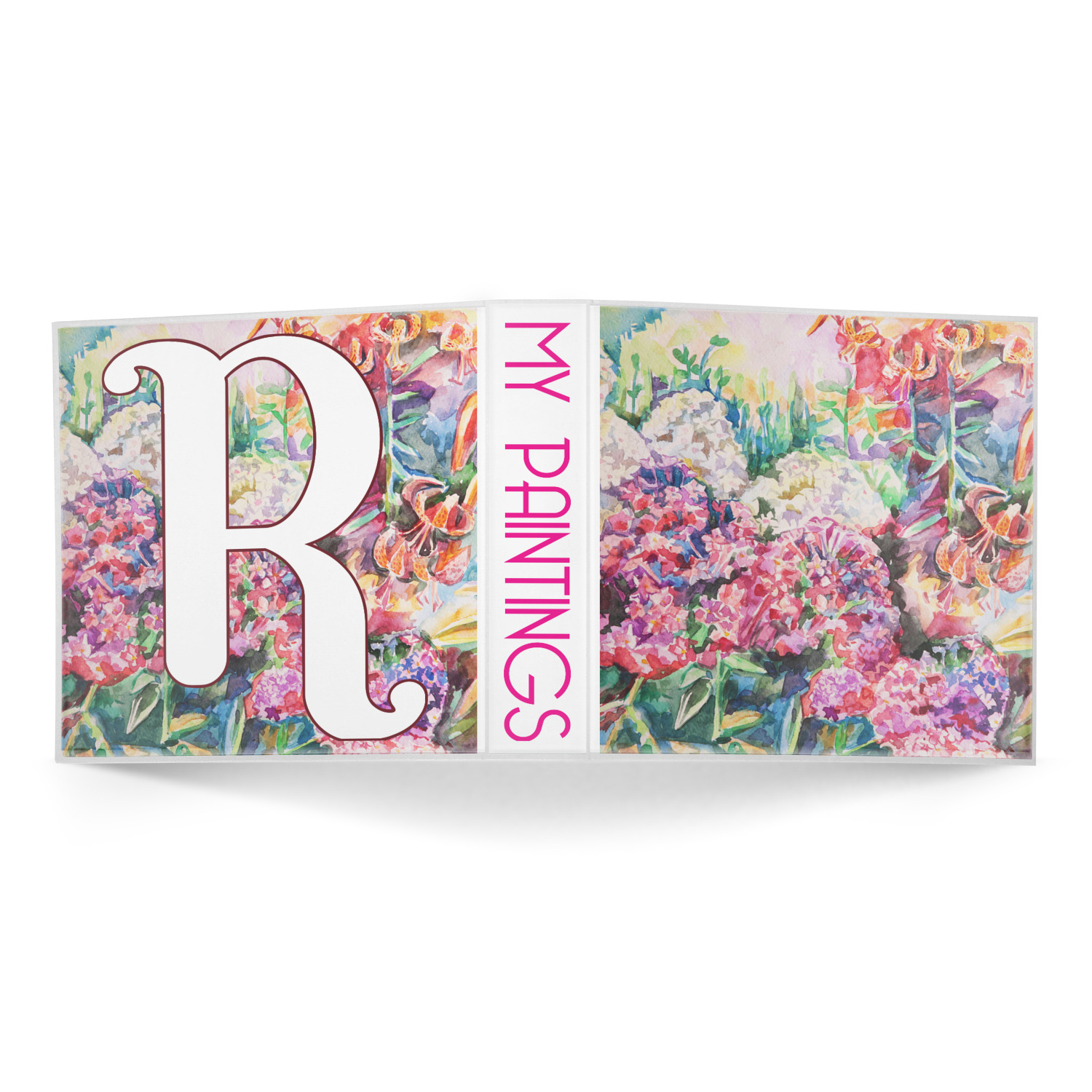 Custom Watercolor Floral 3-Ring Binder | YouCustomizeIt
