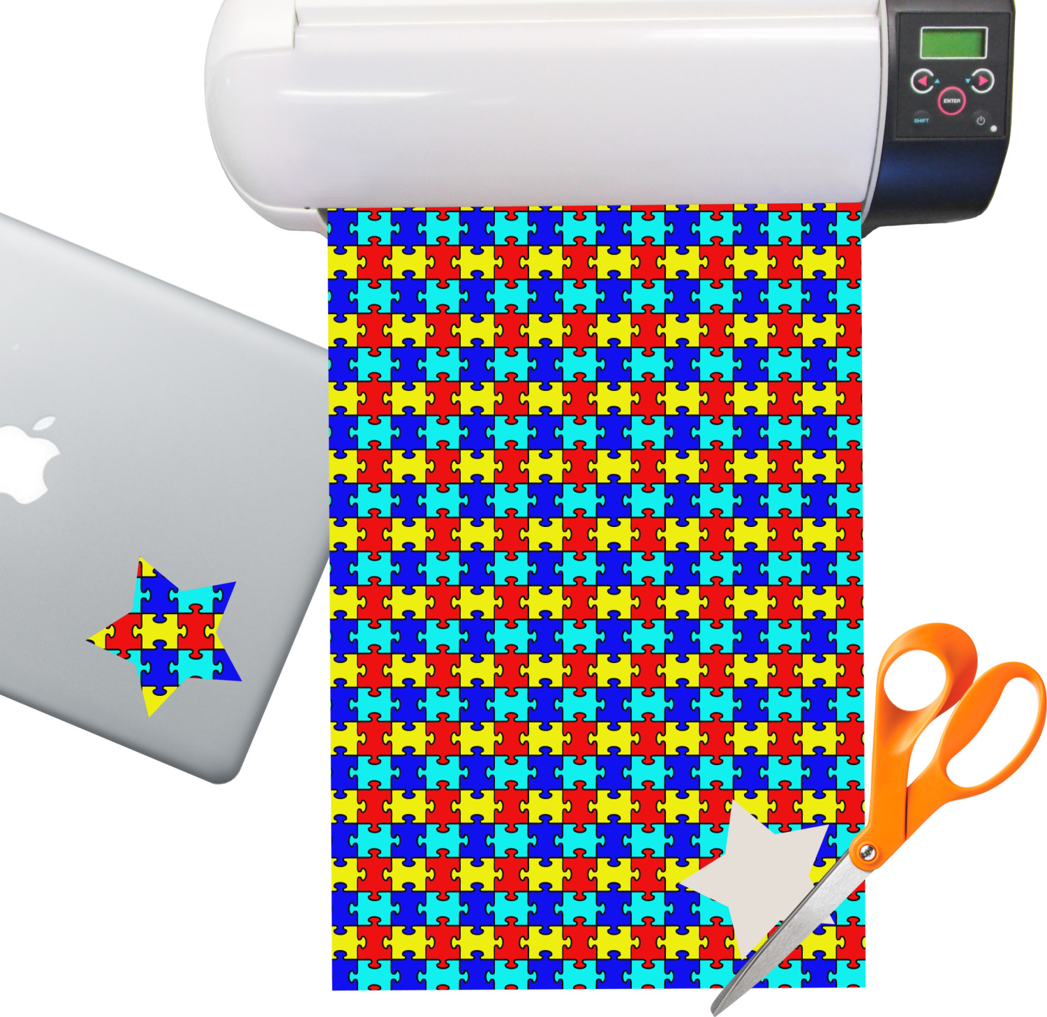 Paper Permanent glossy sticker for indoor and outdoor use Autism ...
