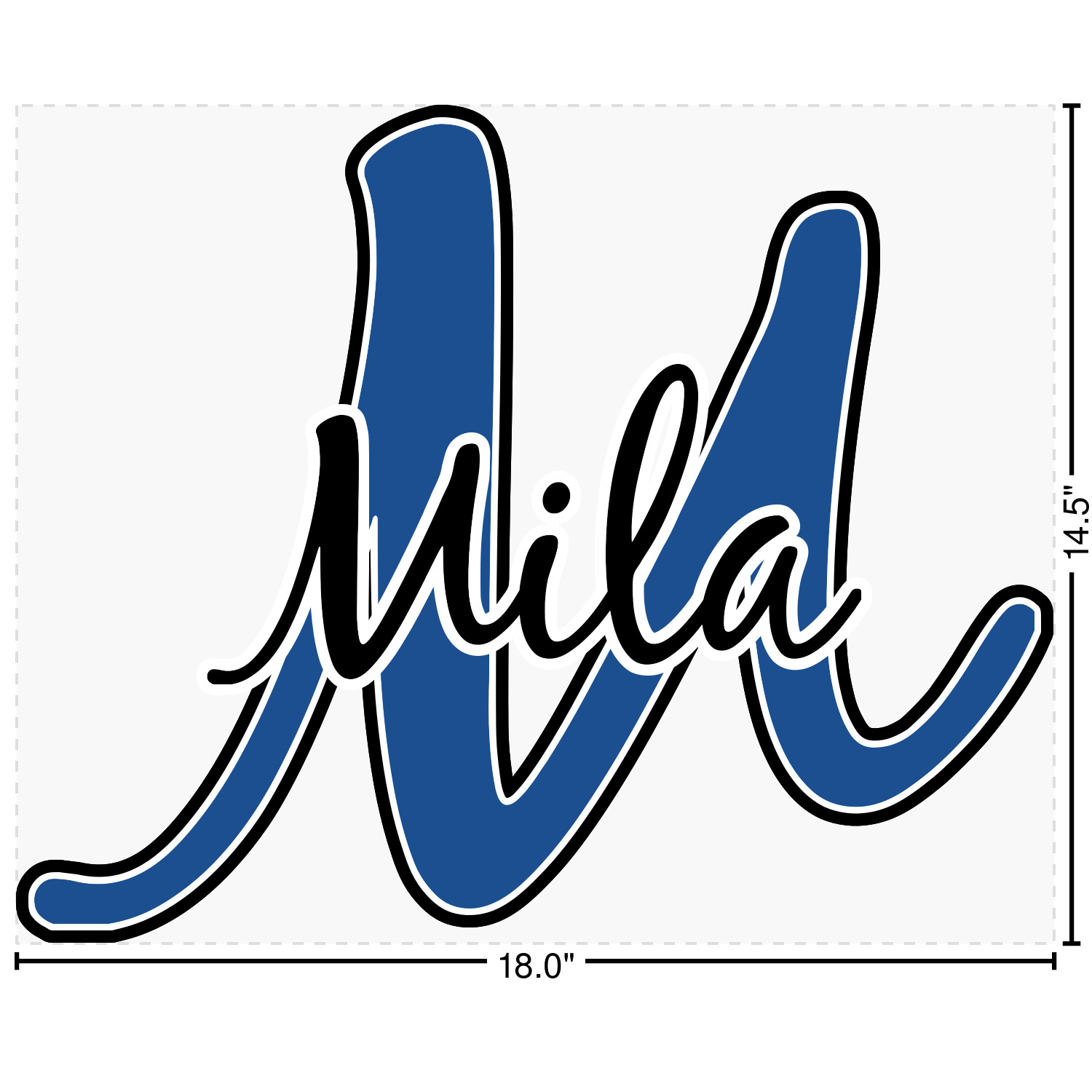 Custom Name & Initial Decals | Design & Preview Online | YouCustomizeIt