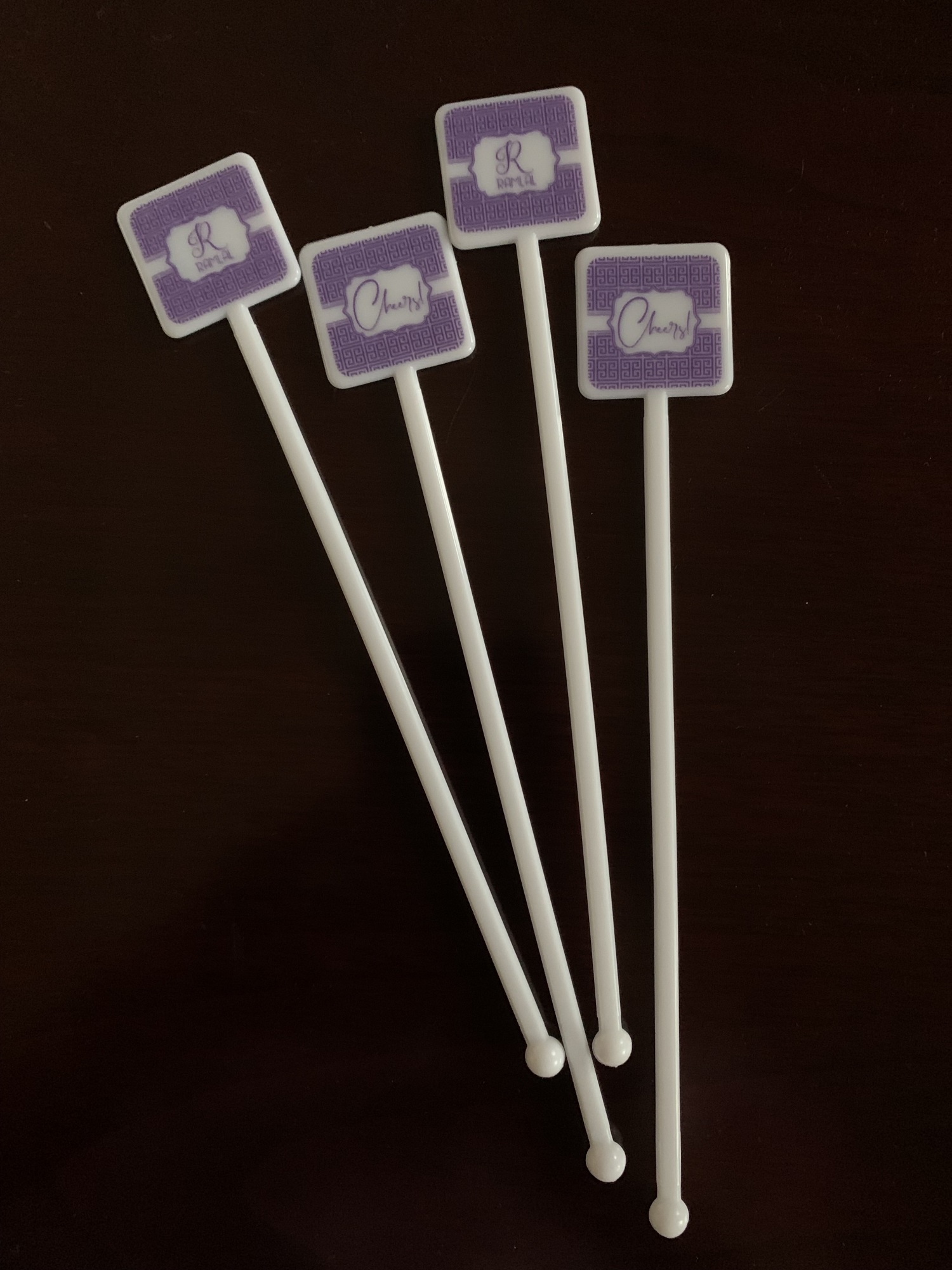 Custom Square Plastic Stir Sticks - Single-Sided | Design & Preview ...