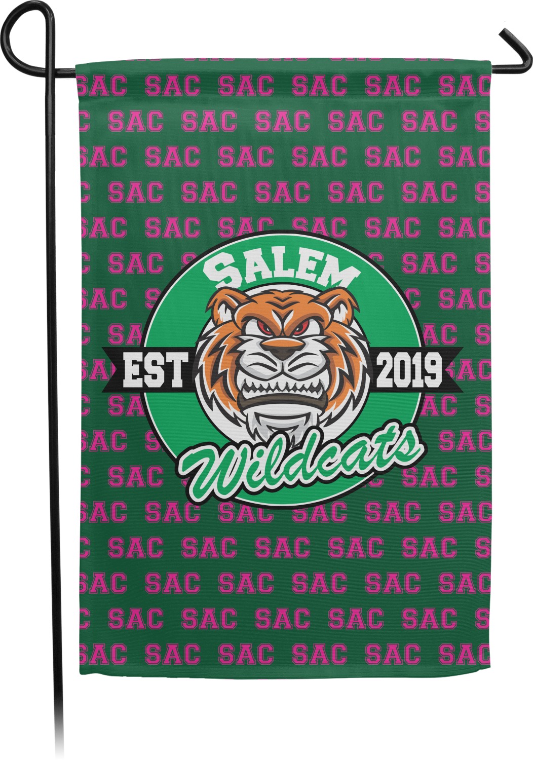 Custom School Mascot Garden Flag (Personalized) | YouCustomizeIt