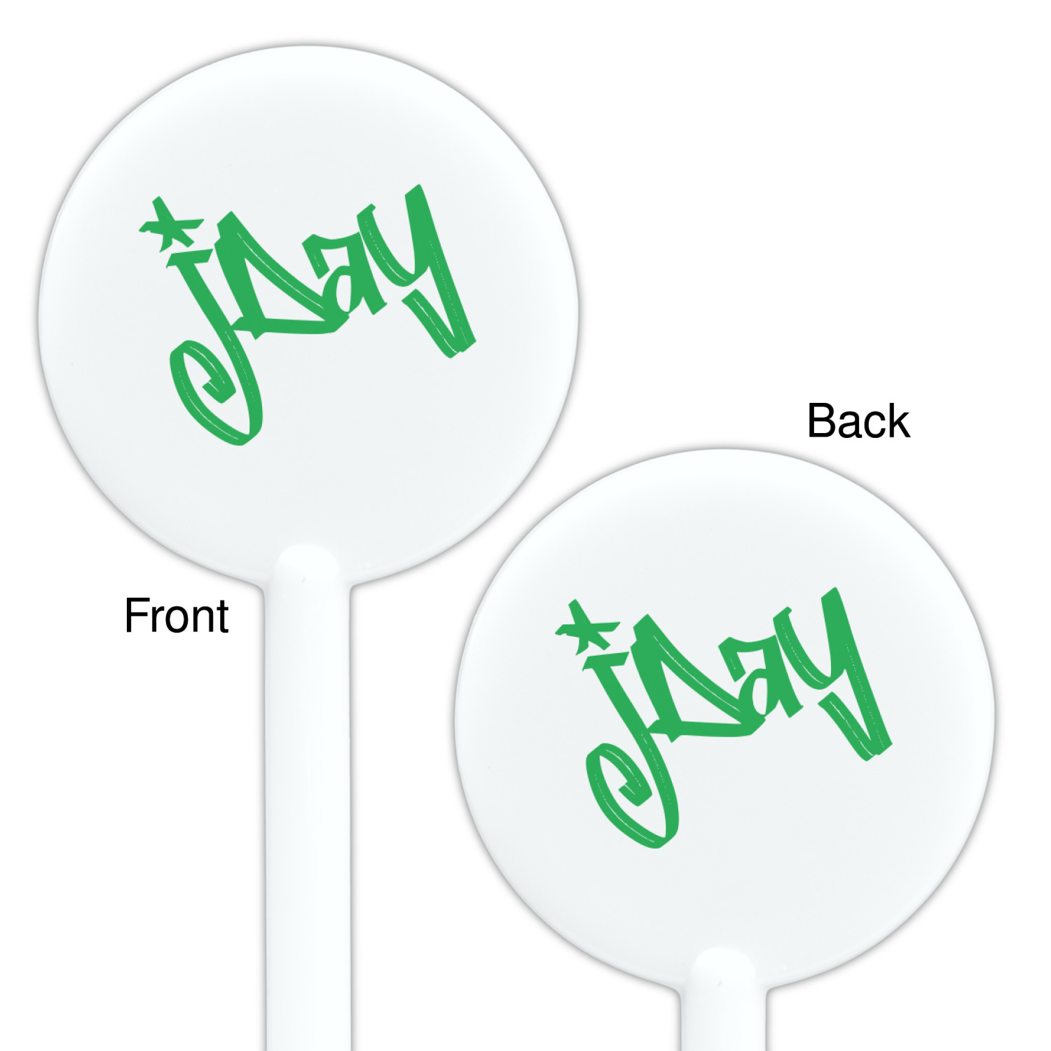 Custom Logo & Company Name Round Plastic Stir Sticks | YouCustomizeIt