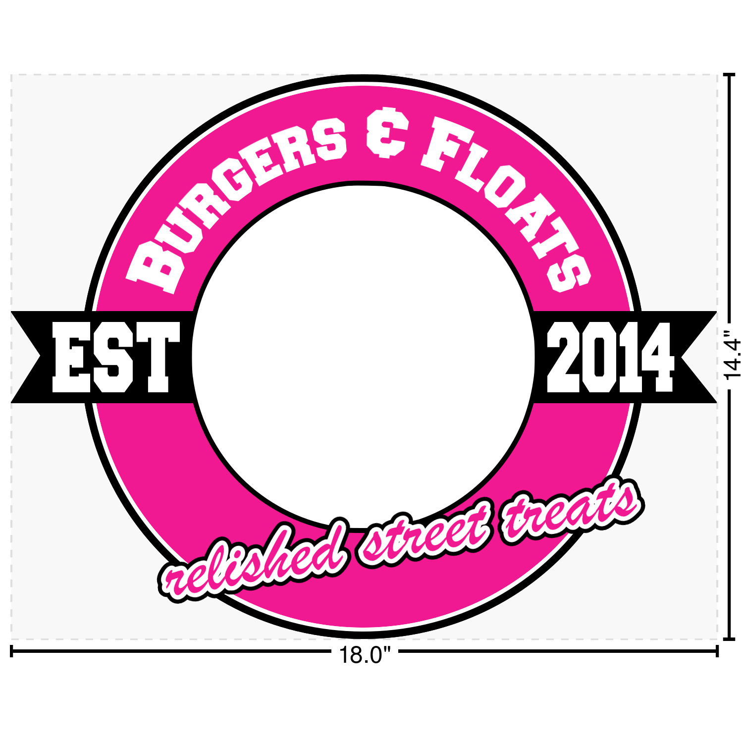 Custom Logo & Tag Line Graphic Decal - Custom Sizes (Personalized ...