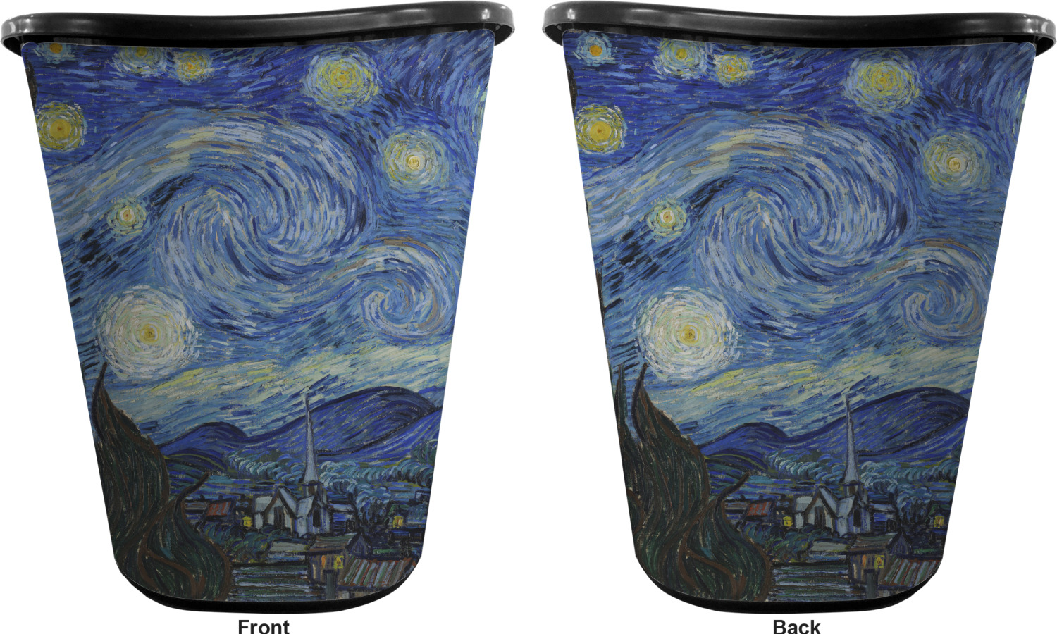 Custom The Starry Night (Van Gogh 1889) Waste Basket | YouCustomizeIt