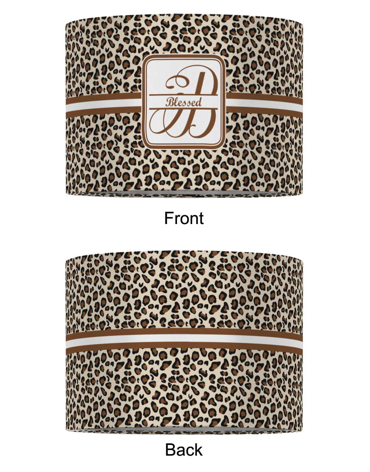 Custom Leopard Print Drum Lamp Shade (Personalized) | YouCustomizeIt