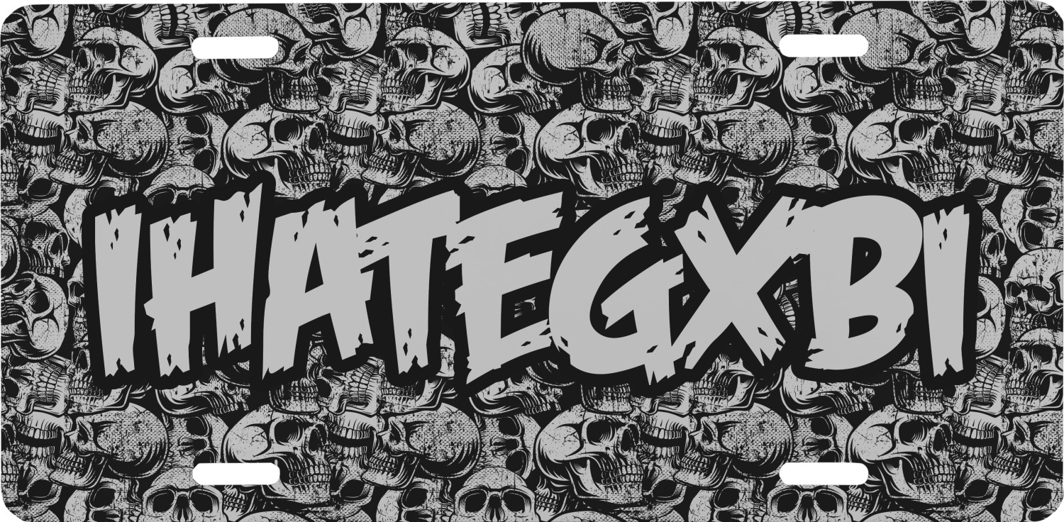 Custom Skulls Front License Plate (Personalized) | YouCustomizeIt