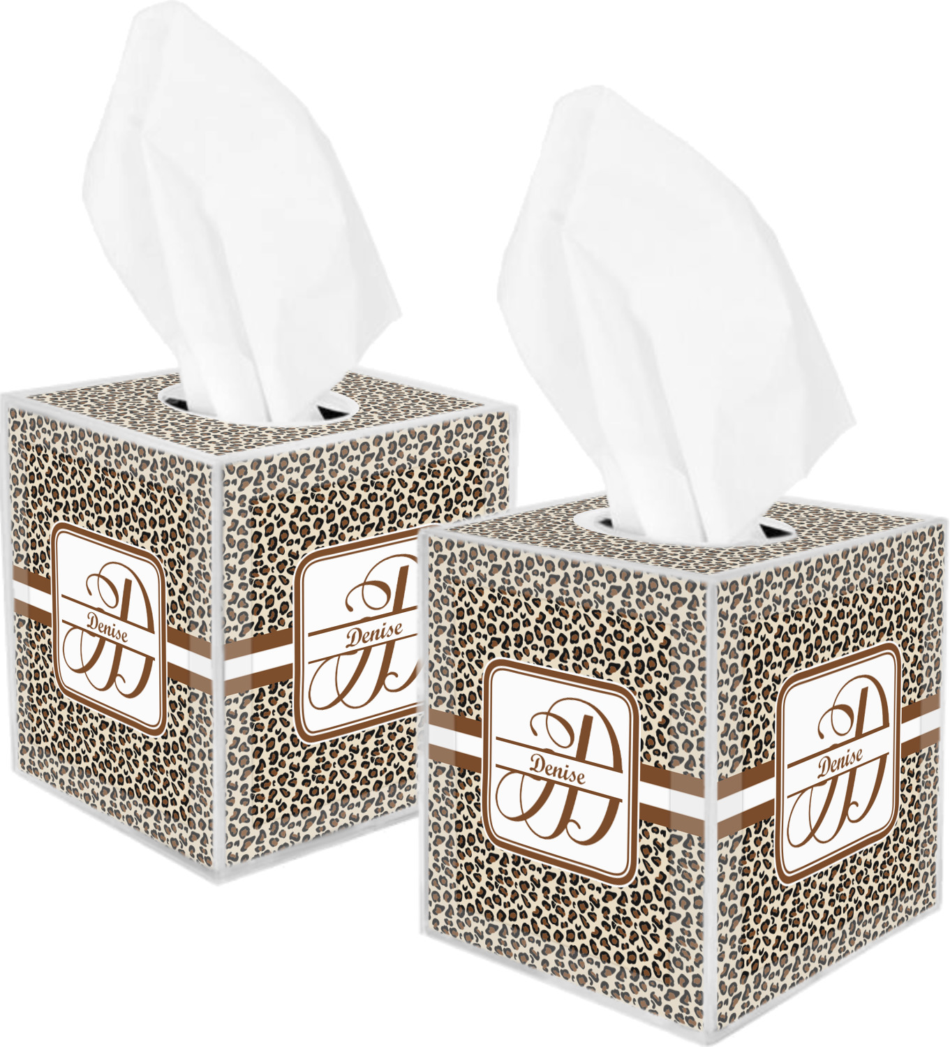 Custom Leopard Print Tissue Box Cover (Personalized) | YouCustomizeIt