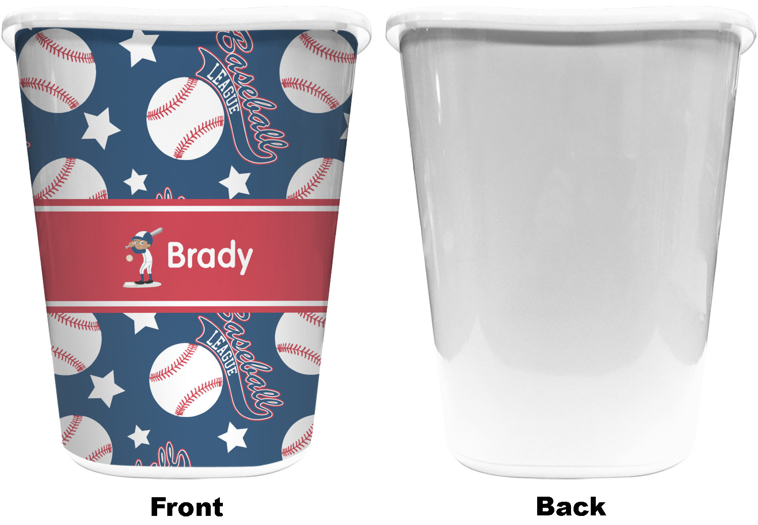 Custom Baseball Waste Basket (Personalized) | YouCustomizeIt