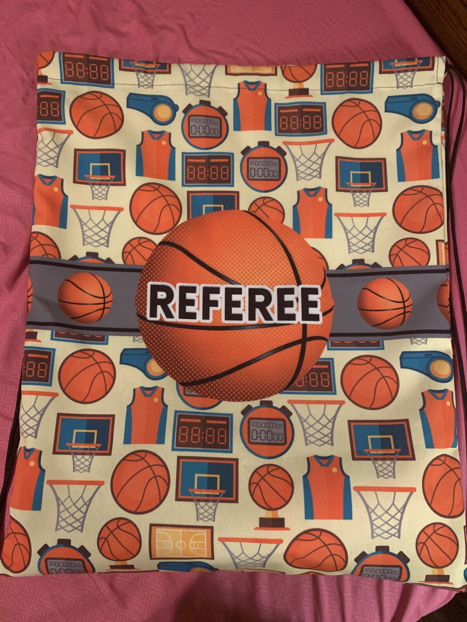 Custom Basketball Drawstring Backpack (Personalized) | YouCustomizeIt