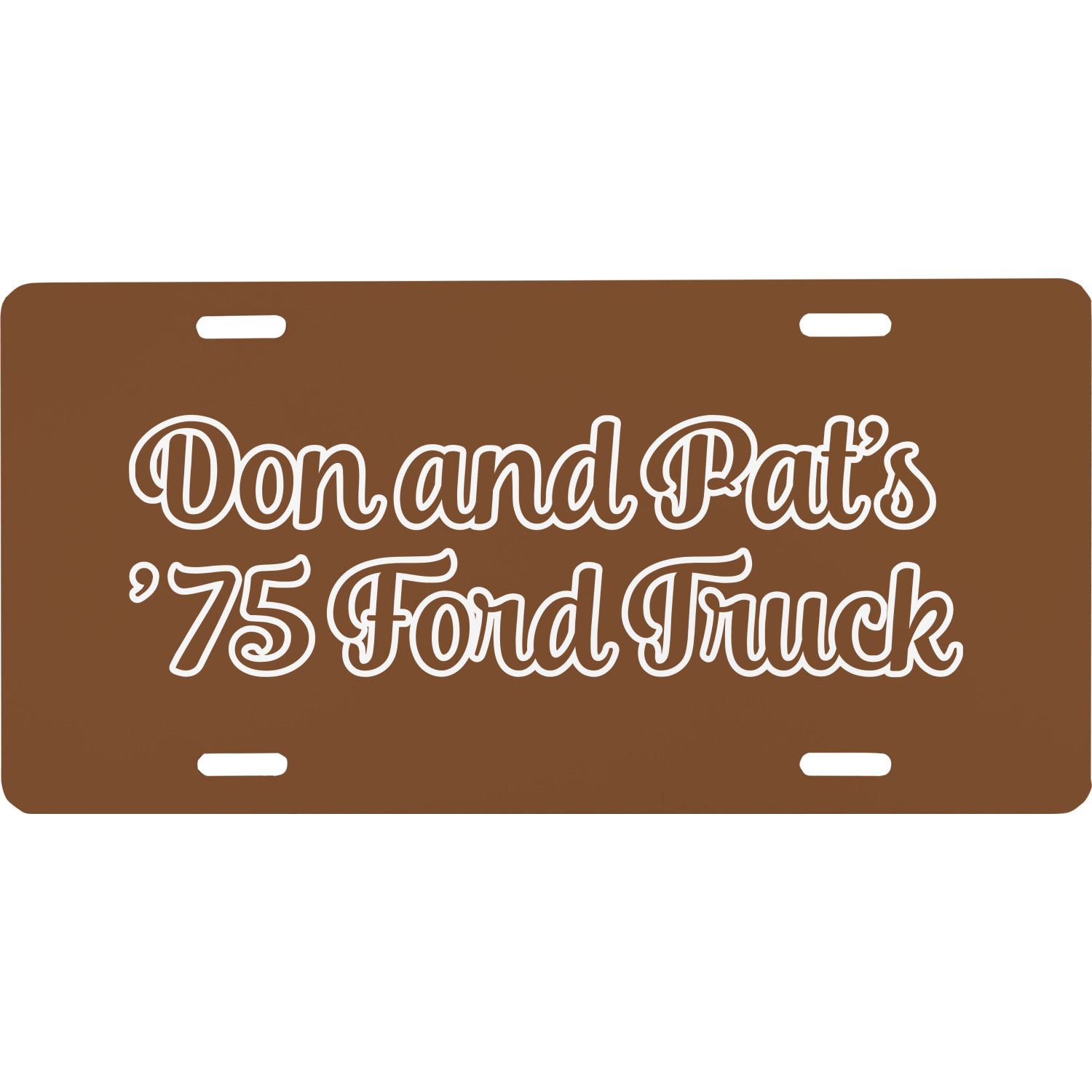 Custom Front License Plates | Design & Preview Online | YouCustomizeIt