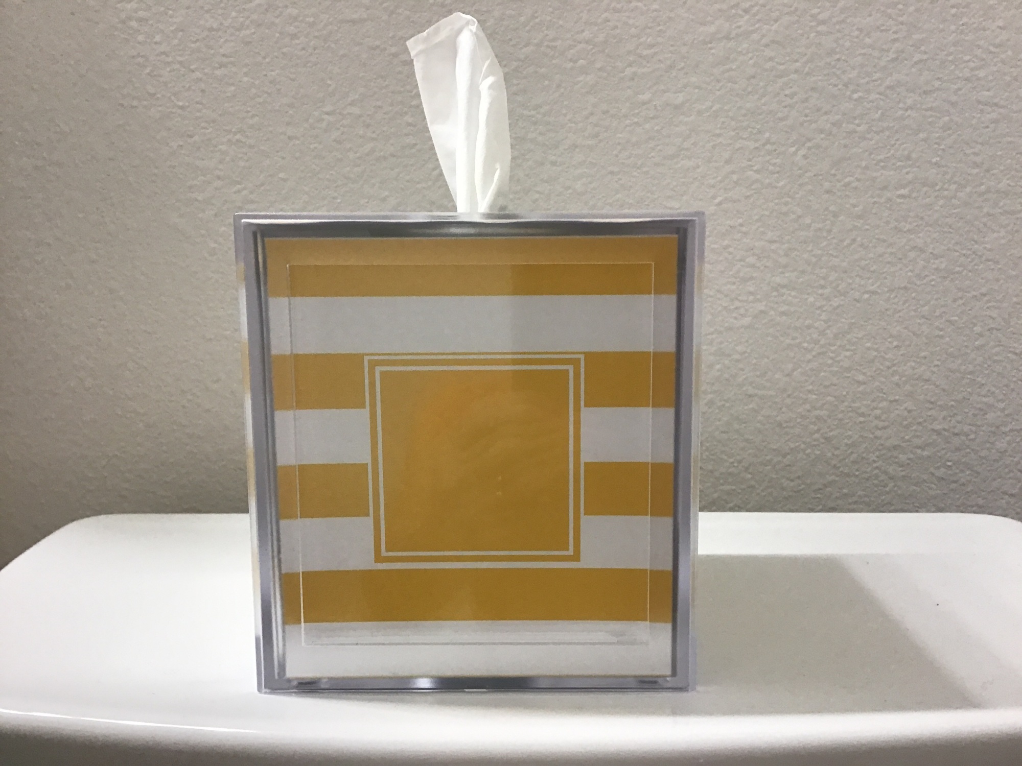 Custom Horizontal Stripe Tissue Box Cover (Personalized) | YouCustomizeIt