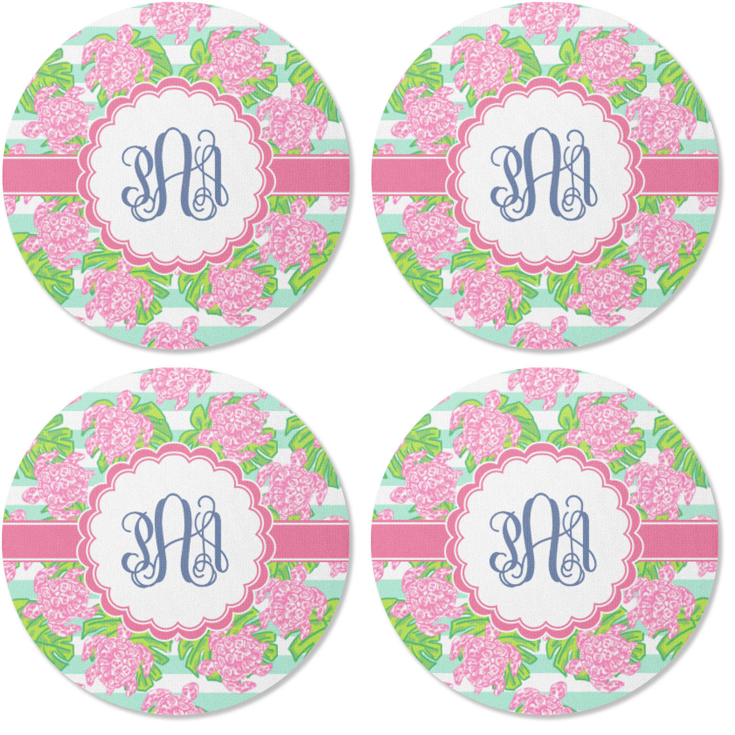 Custom Preppy Rubber Backed Coaster (Personalized) | YouCustomizeIt