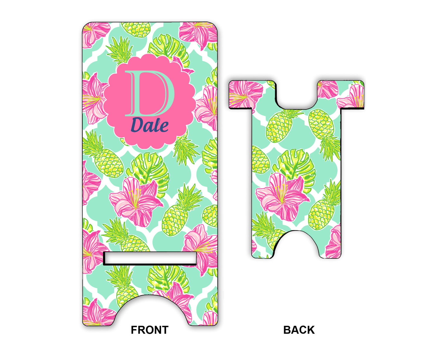 Custom Preppy Hibiscus Cell Phone Stand (Personalized) | YouCustomizeIt
