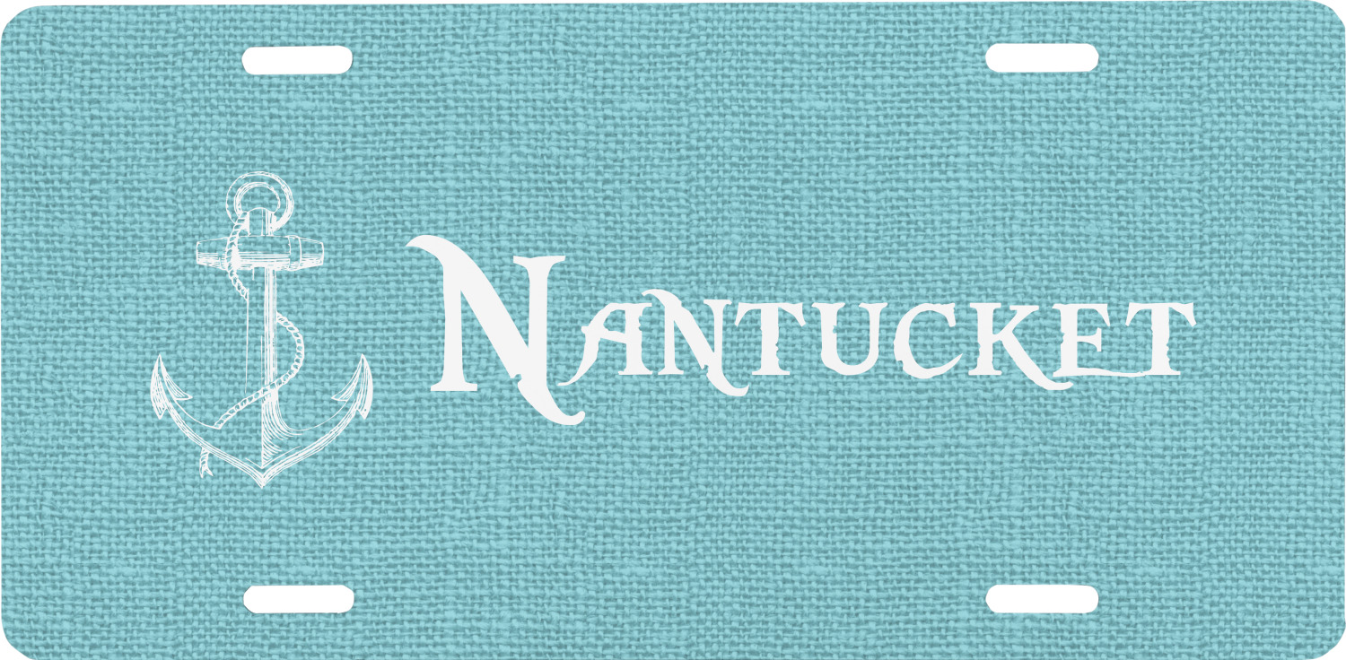 Custom Chic Beach House Front License Plate | YouCustomizeIt