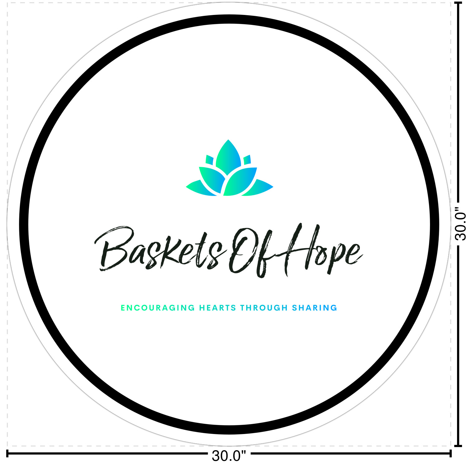 Custom Logo Round Decal | YouCustomizeIt