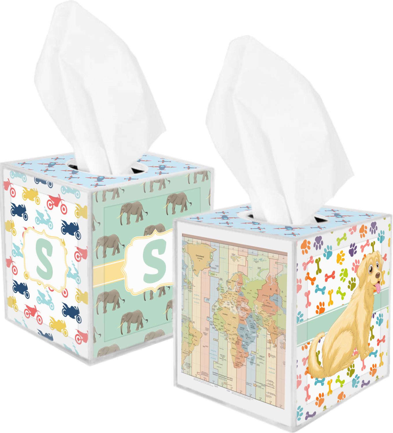 Custom Elephant Tissue Box Cover (Personalized) | YouCustomizeIt