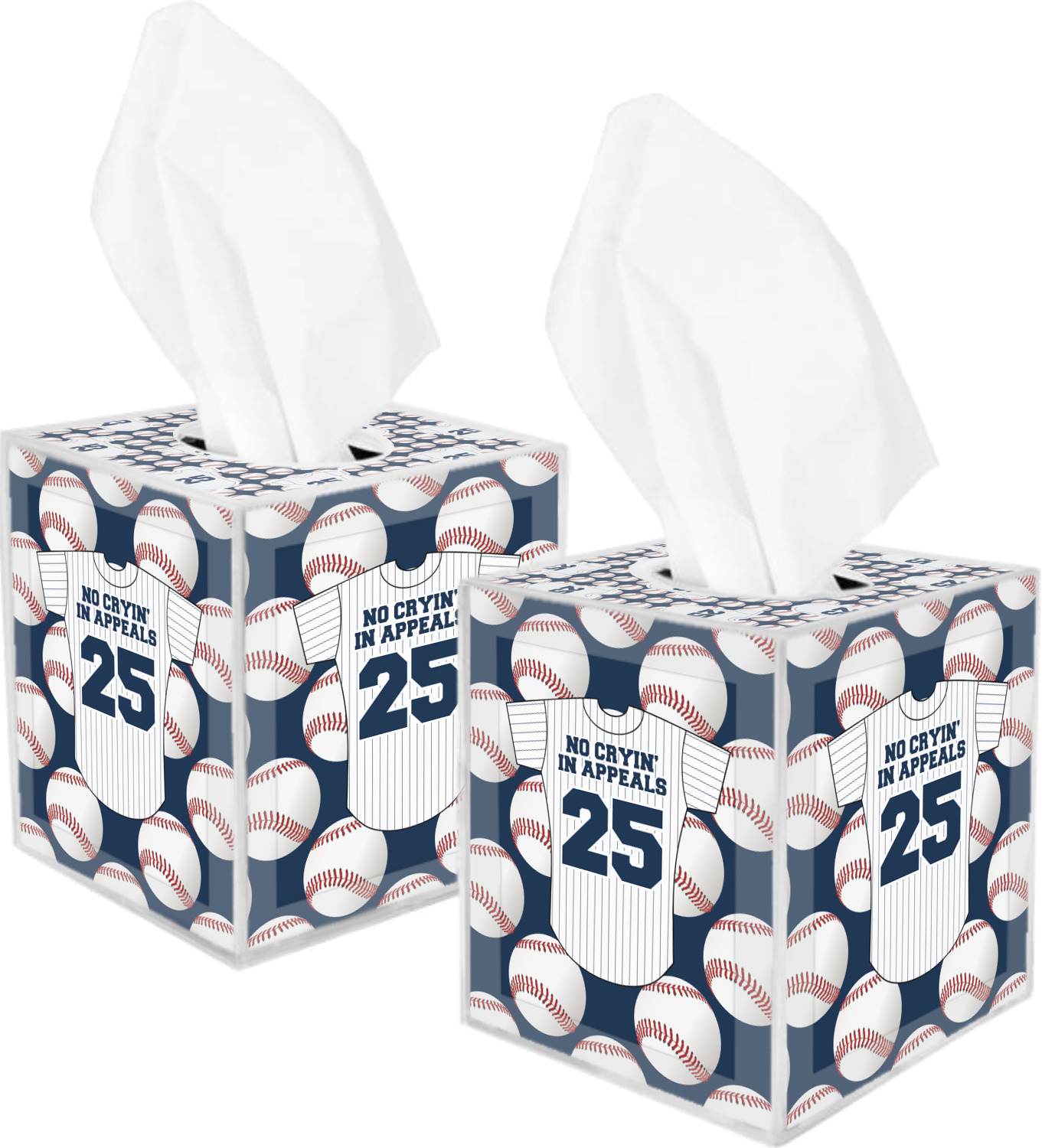 Custom Baseball Jersey Tissue Box Cover (Personalized) | YouCustomizeIt