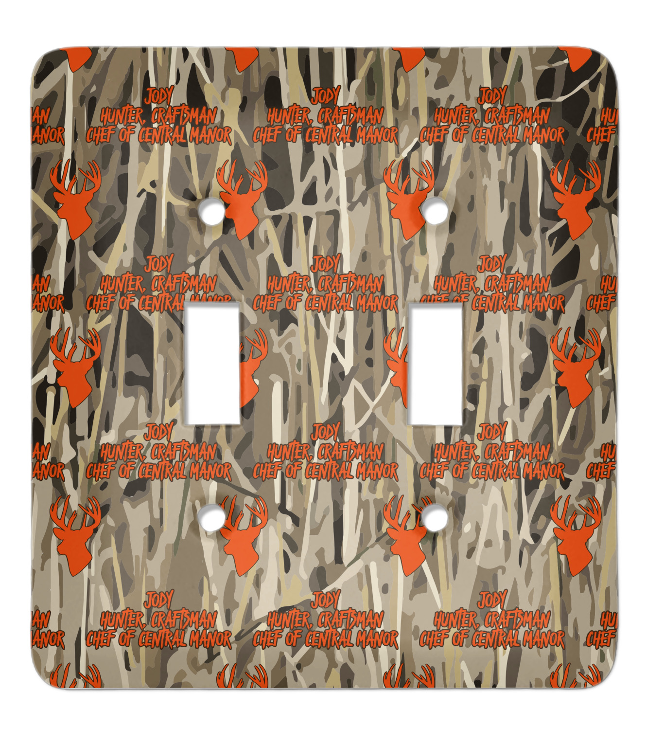 Custom Hunting Camo Light Switch Cover (Personalized) | YouCustomizeIt