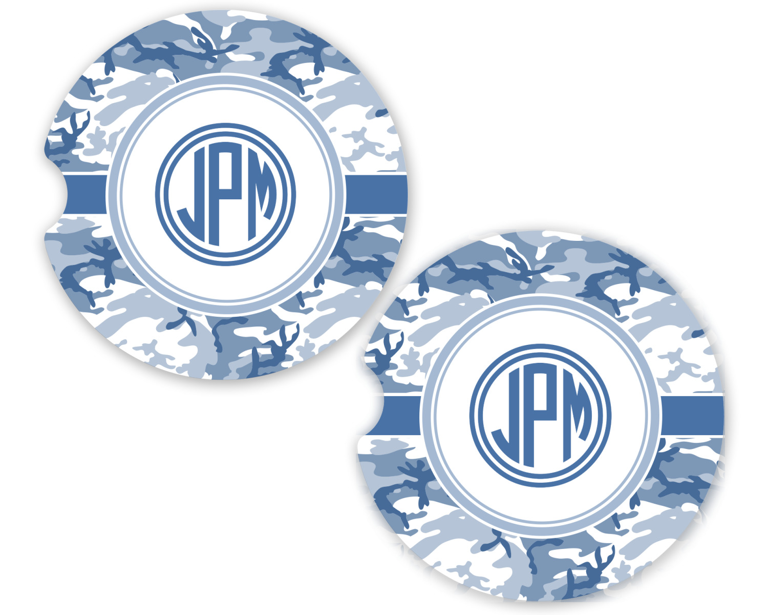 Custom Damask & Moroccan Sandstone Car Coasters (Personalized ...