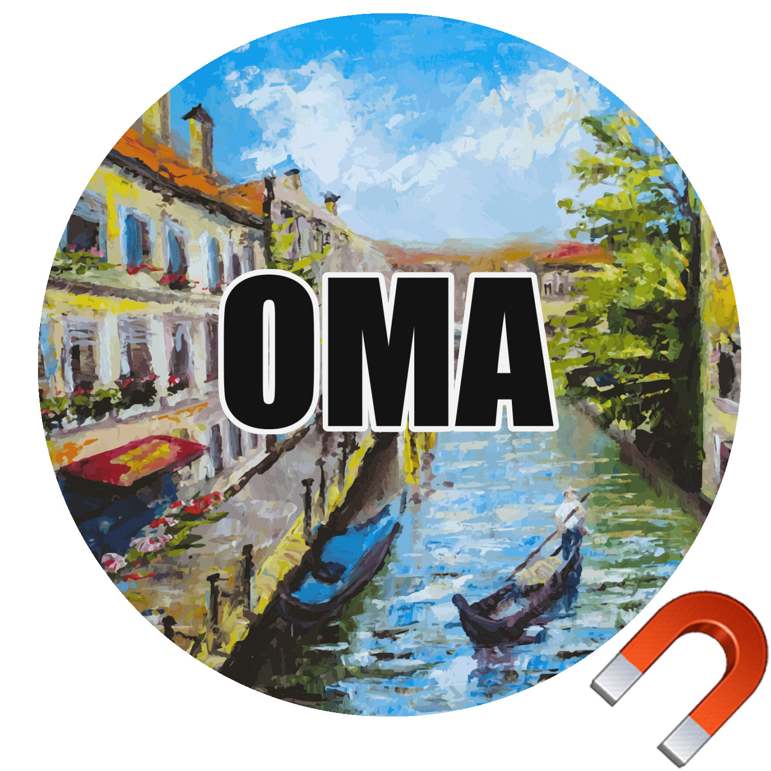 Custom Round Car Magnets - 10" | Design & Preview Online | YouCustomizeIt