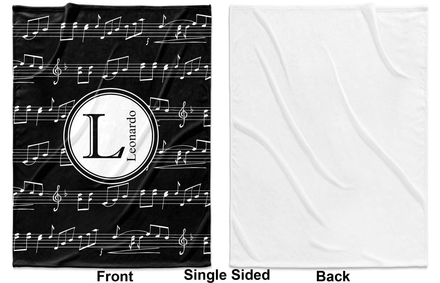 Custom Musical Notes Baby Blanket (Personalized) | YouCustomizeIt