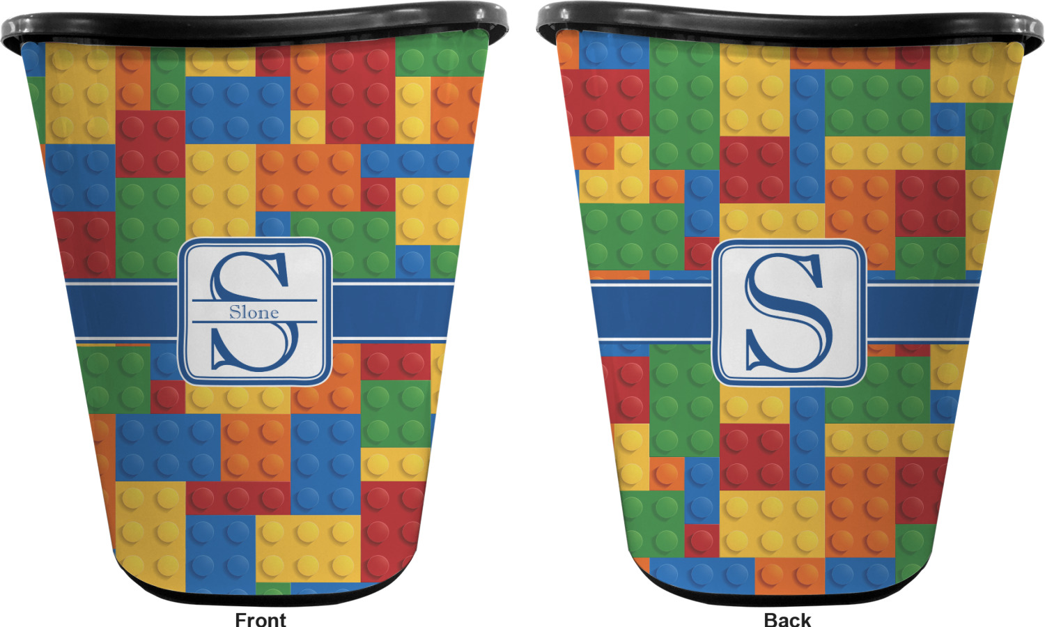 Custom Building Blocks Waste Basket (Personalized) | YouCustomizeIt