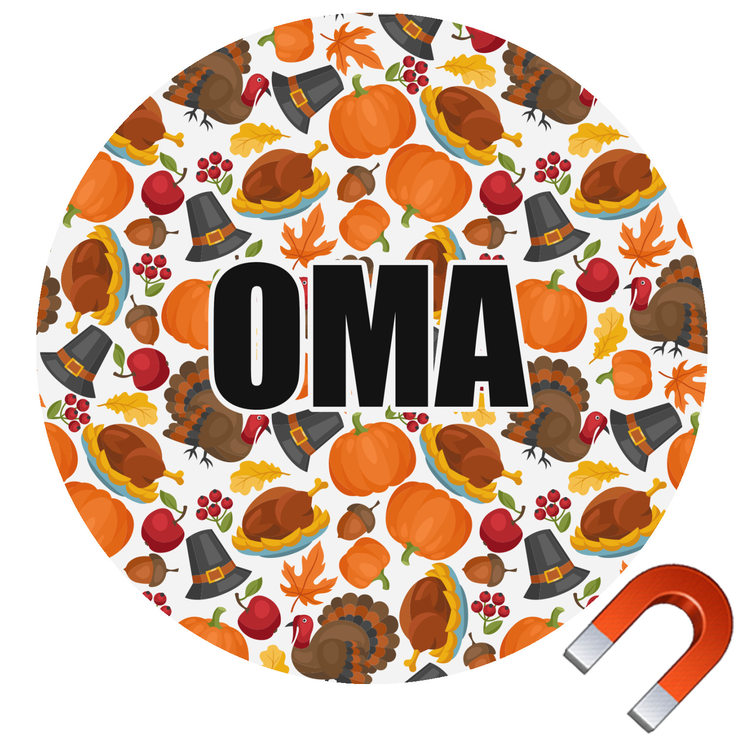 Custom Round Car Magnets - 6" | Design & Preview Online | YouCustomizeIt