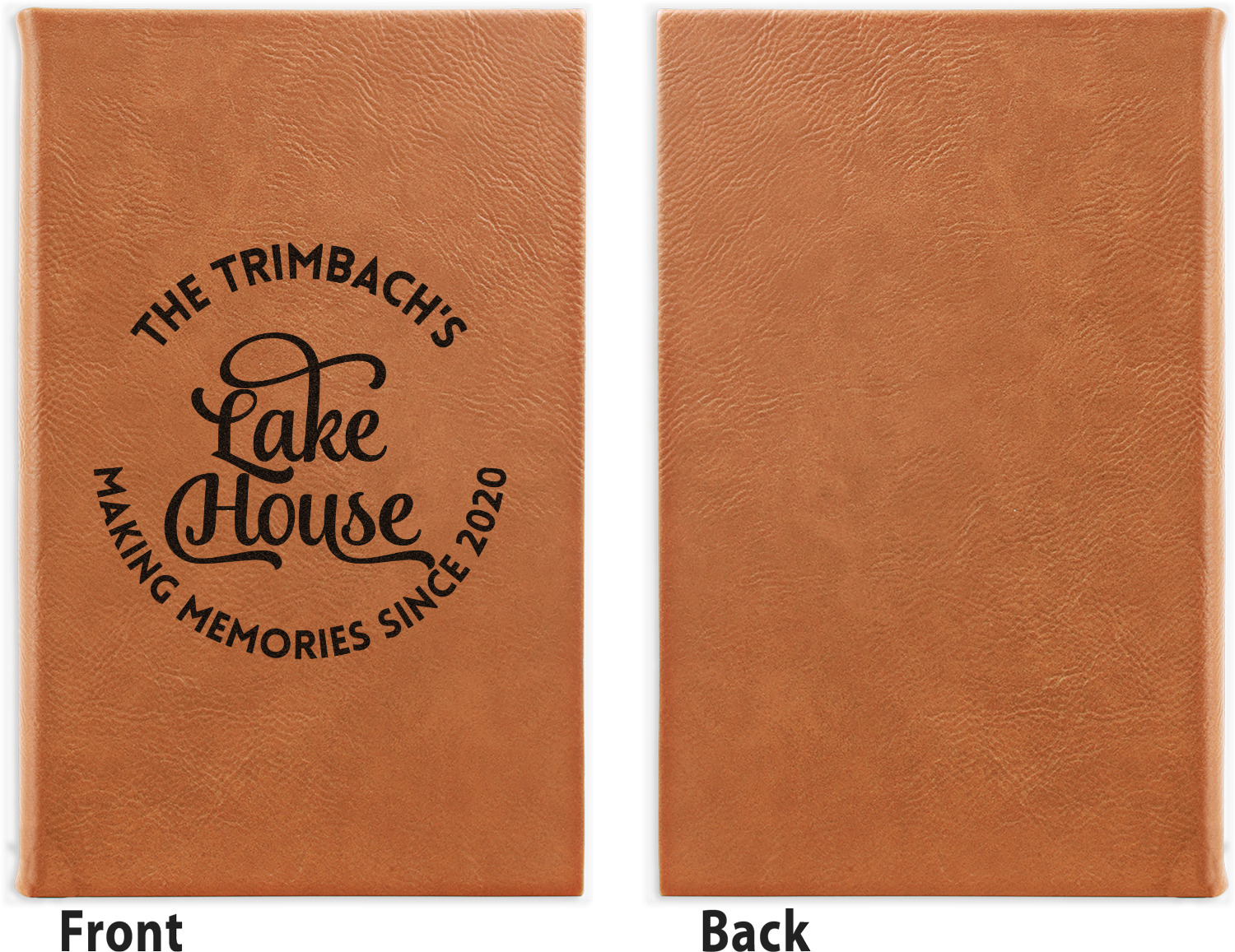 Custom Lake House #2 Leatherette Journal (Personalized) | YouCustomizeIt