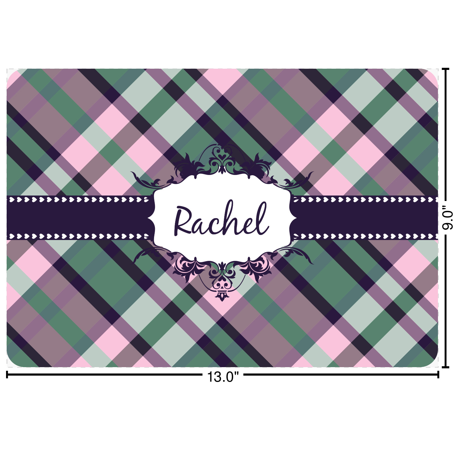 Custom Plaid with Pop Laptop Skin - Custom Sized (Personalized ...